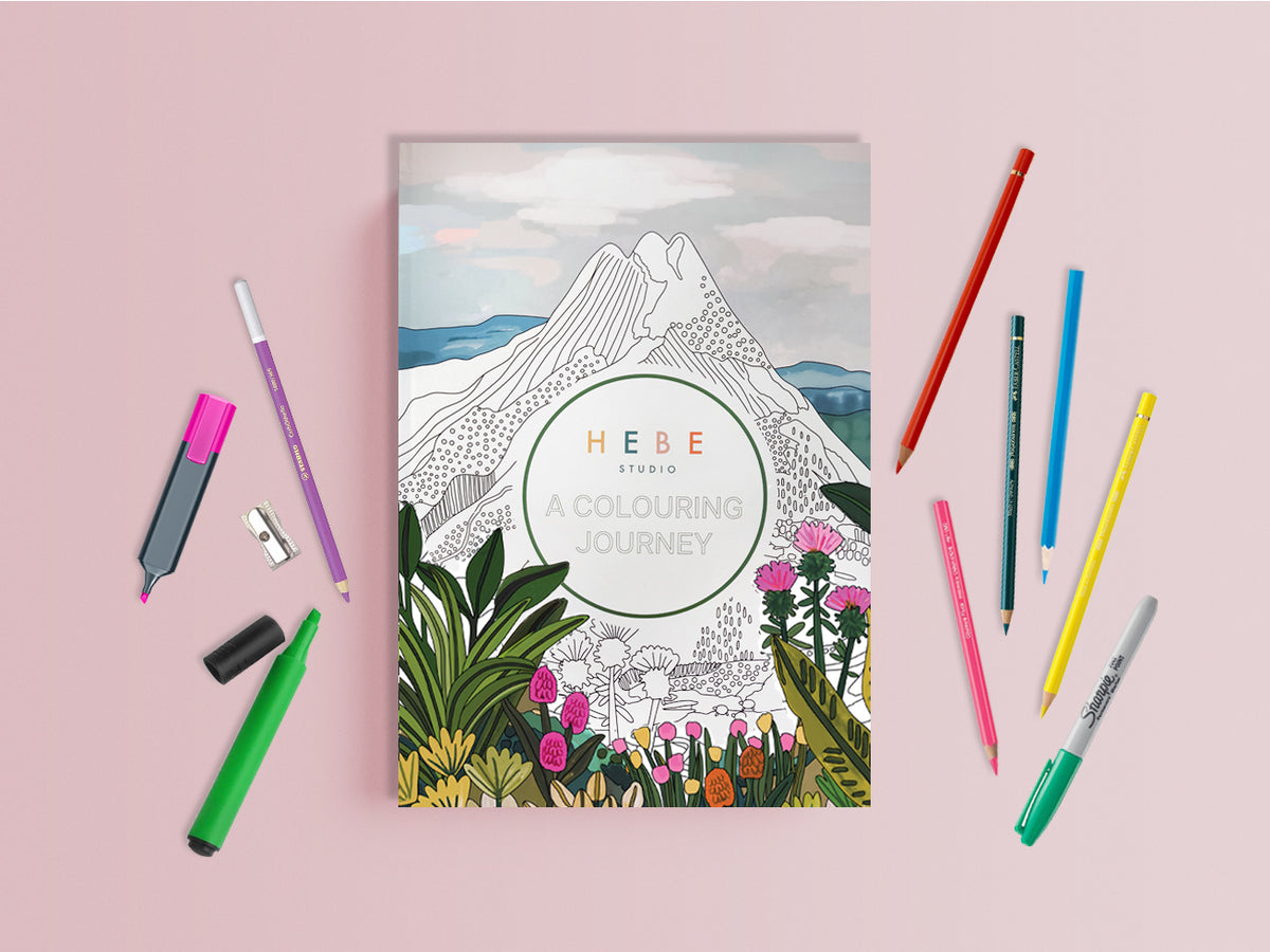 AUSTRALIA ONLY / A Colouring Journey, Colouring Book – Hebestudio